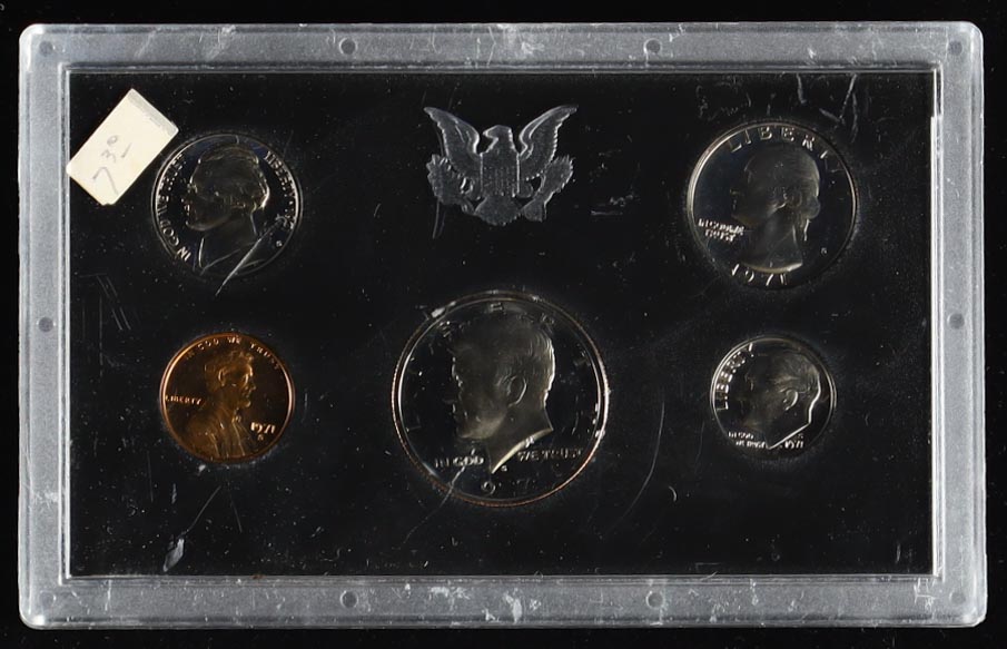 1971-S U.S. Proof Set of (5) Coins | Pristine Auction