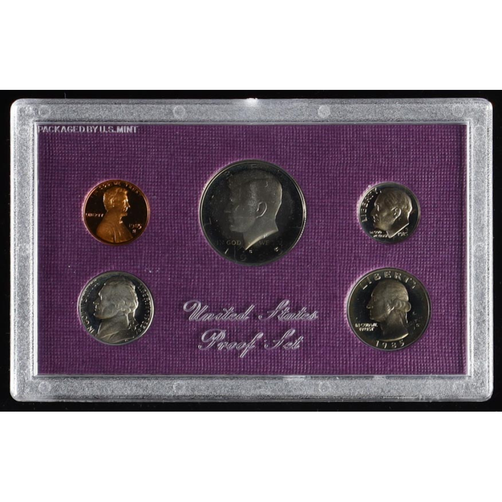1985-S United States Mint Proof Set with (5) Coins | Pristine Auction