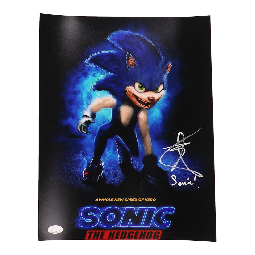 Ben Schwartz Signed "Sonic the Hedgehog" 11x14 Photo Inscribed "Sonic ...