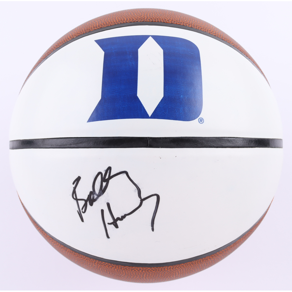 Bobby Hurley Signed Duke Blue Devils Logo Basketball (JSA) | Pristine ...