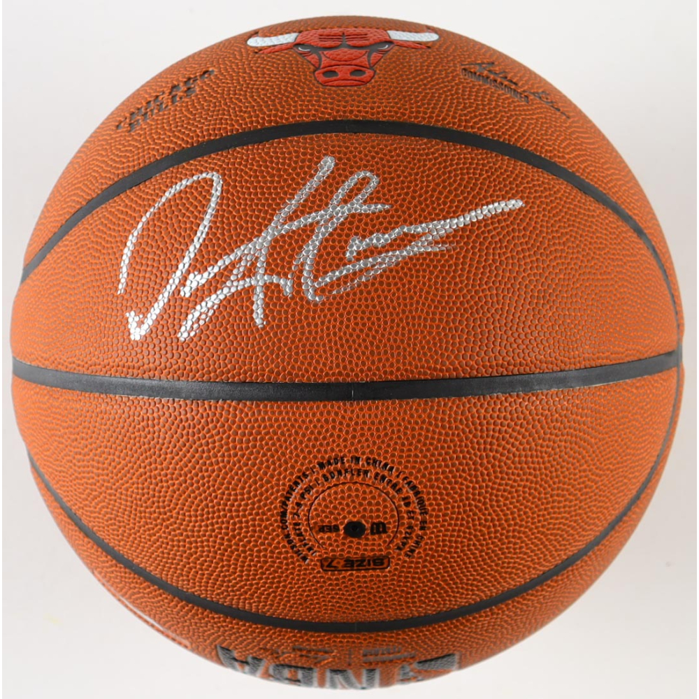 Dennis Rodman Signed Bulls Logo Basketball (Schwartz) | Pristine Auction