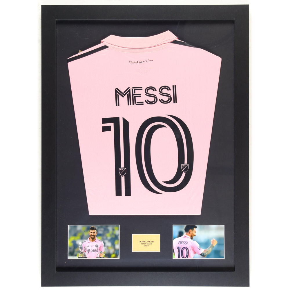 Lionel Messi Inter Miami Custom Framed Jersey Display | Pristine Auction