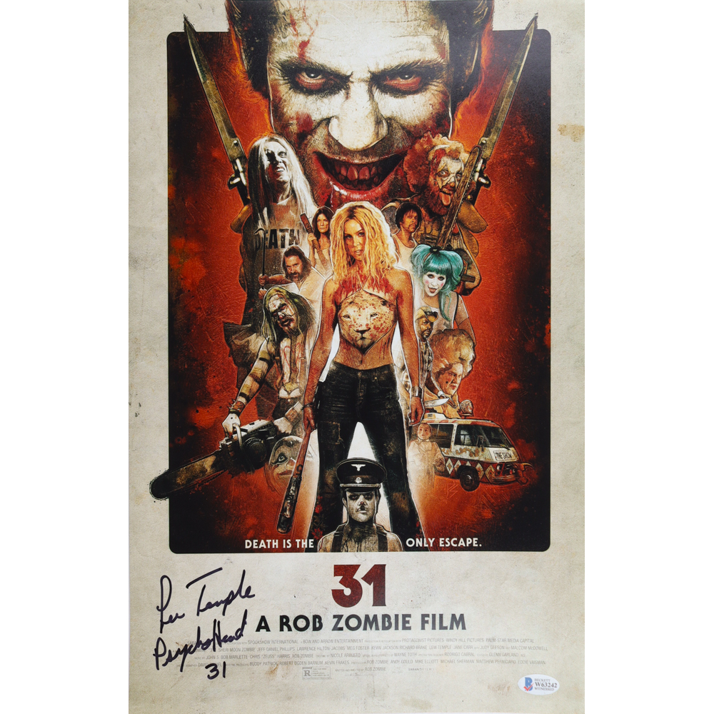 Lew Temple Signed "31" 11x17 Photo Inscribed "Psycho Head 31" (Beckett ...