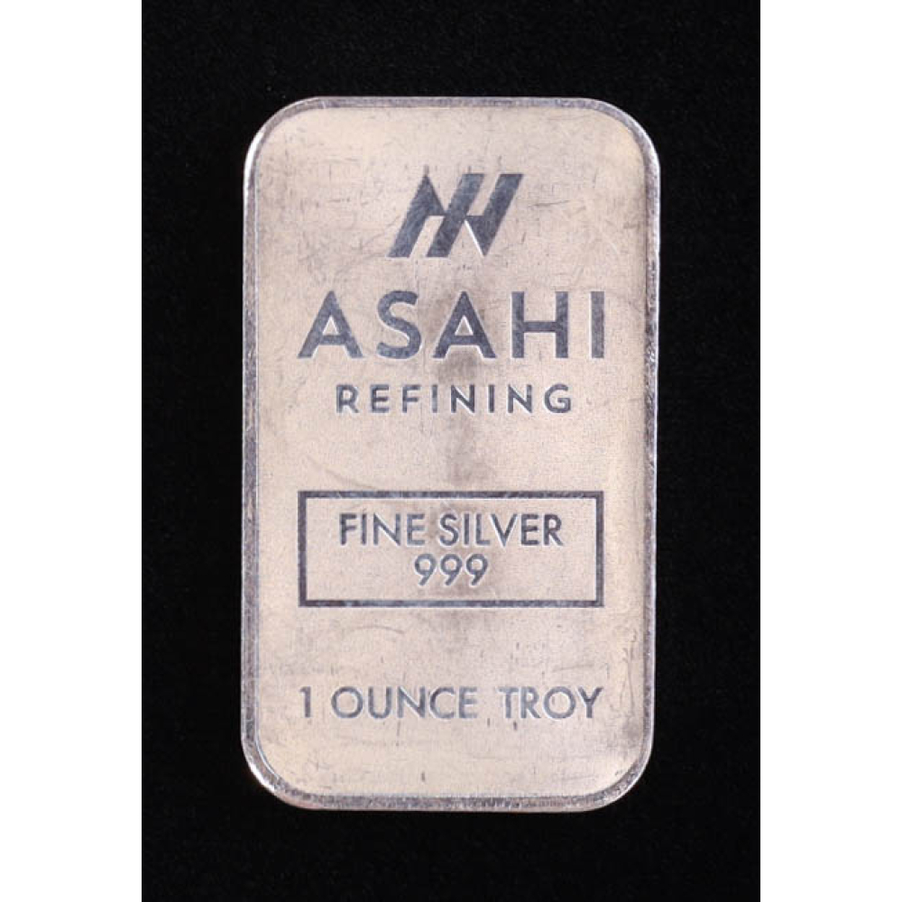Asahi Refining 1 Troy Ounce .999 Fine Silver Bullion Bar | Pristine Auction