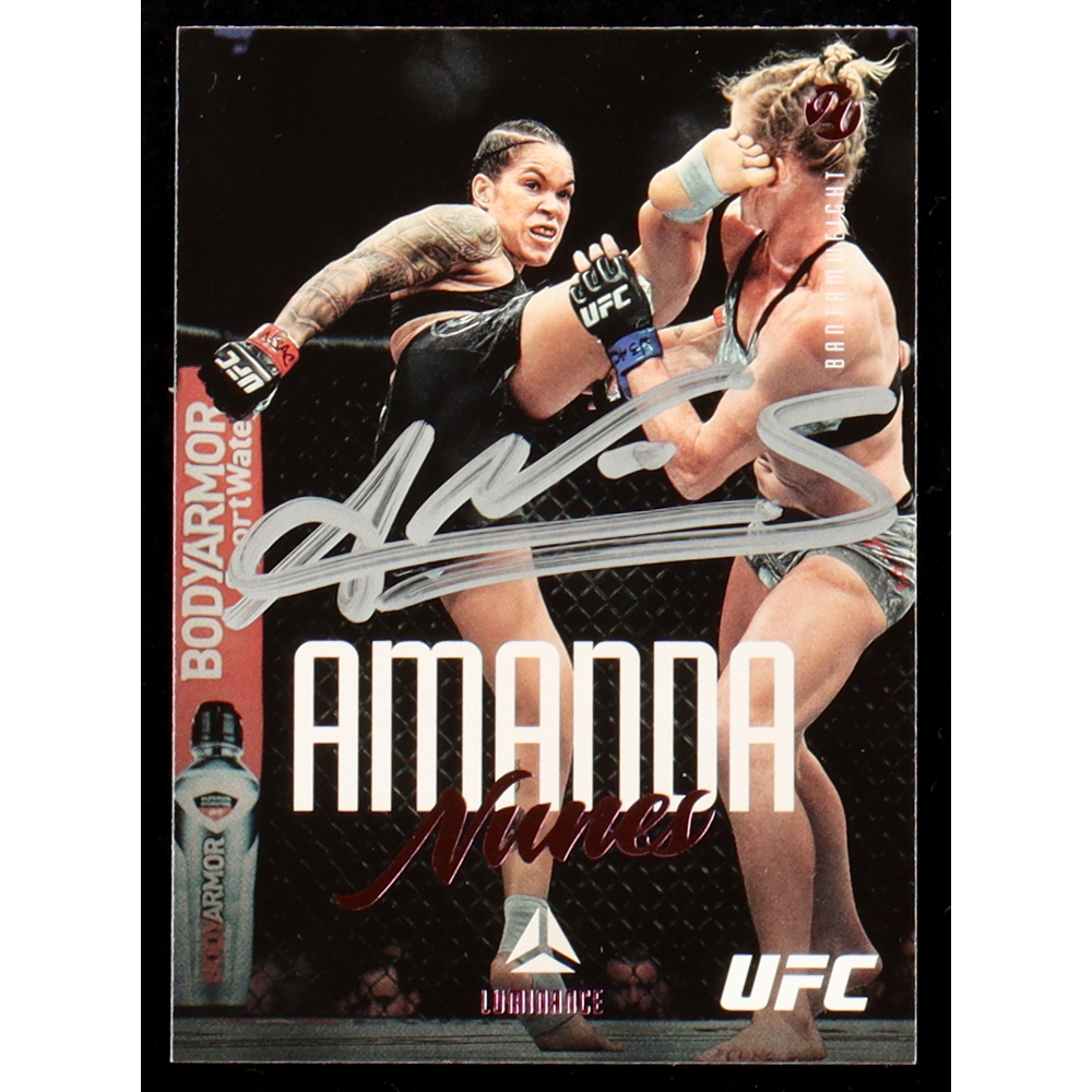 Amanda Nunes Signed 2021 Panini Chronicles Luminance #53 (JSA) | Pristine Auction