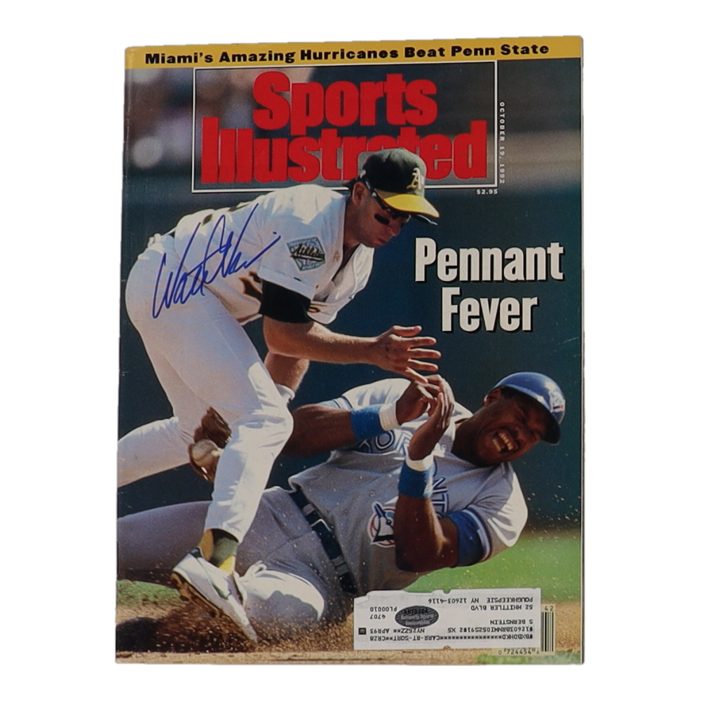 Walt Weiss Signed 1992 Sports Illustrated Magazine (Schwartz ...