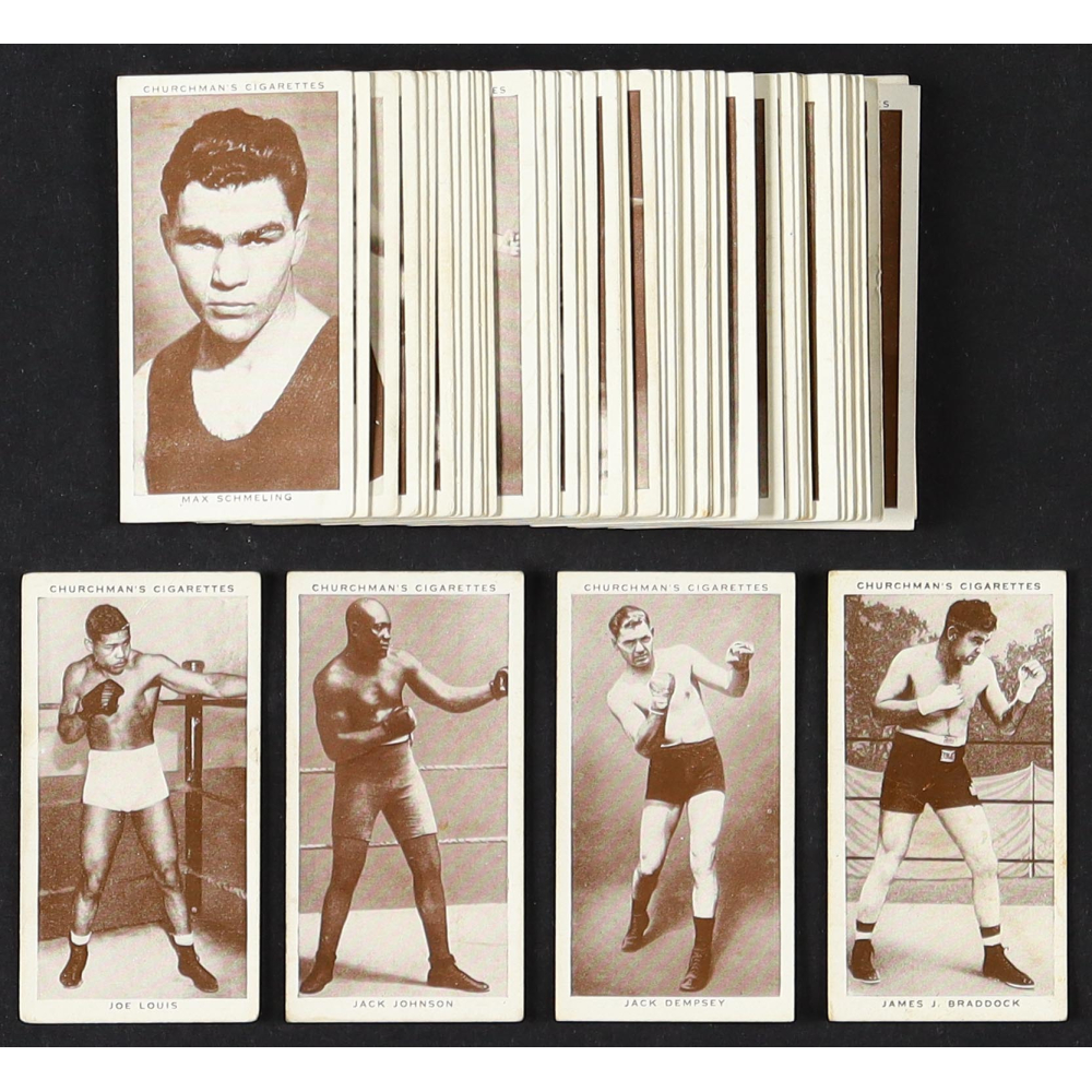 1938 Churchman Boxing Personalities Complete Set of (50) Cigarette ...
