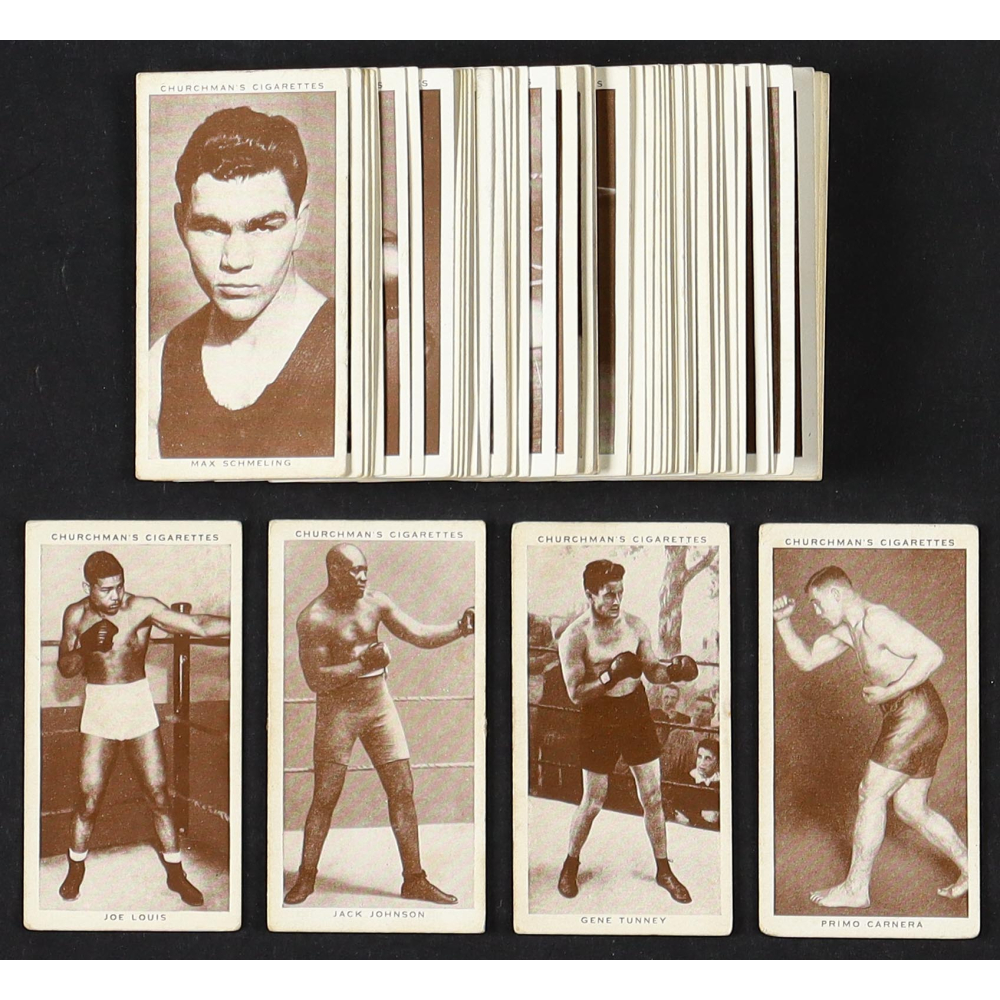 1938 Churchman Boxing Personalities Complete Set of (50) Cigarette ...