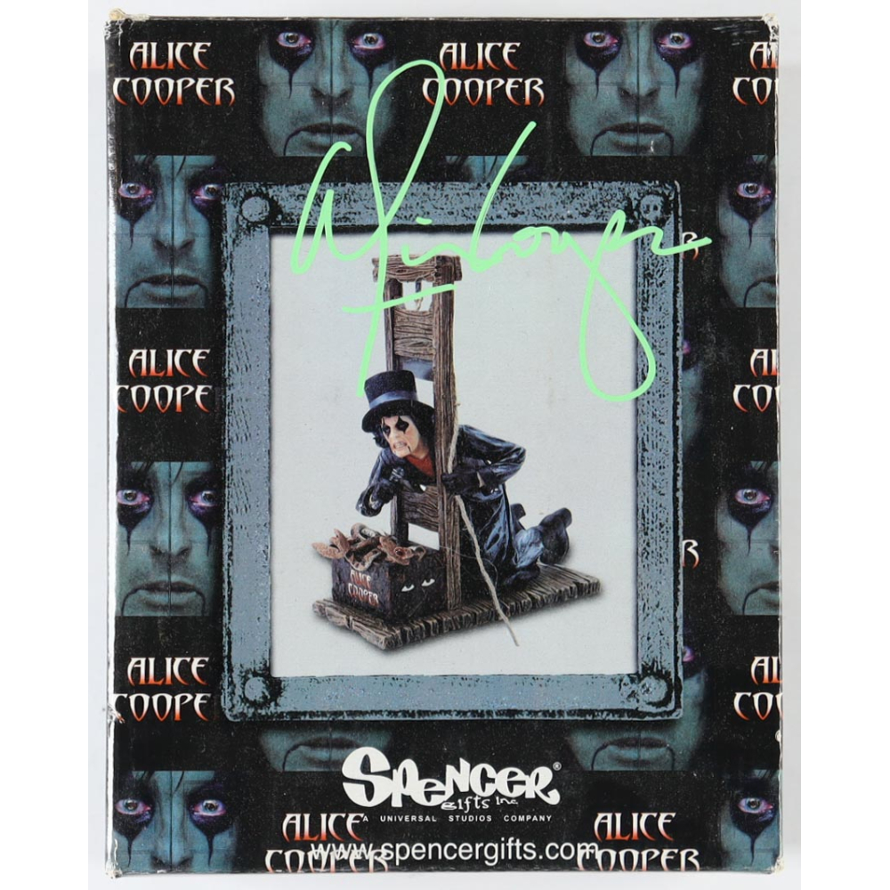 Alice Cooper Signed Guillotine Diorama Figure (Beckett) | Pristine Auction