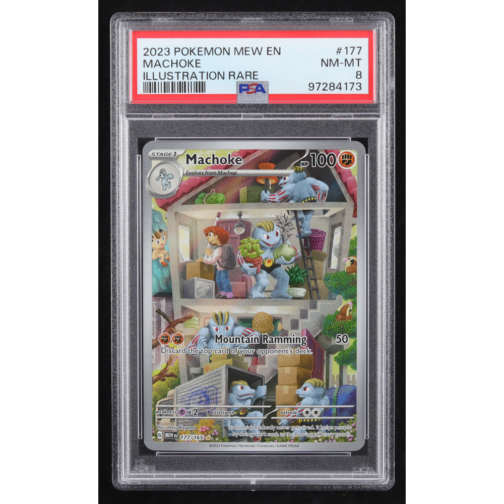 Machoke 2023 Pokemon Scarlet and Violet 151 #177 (PSA 8) | Pristine Auction