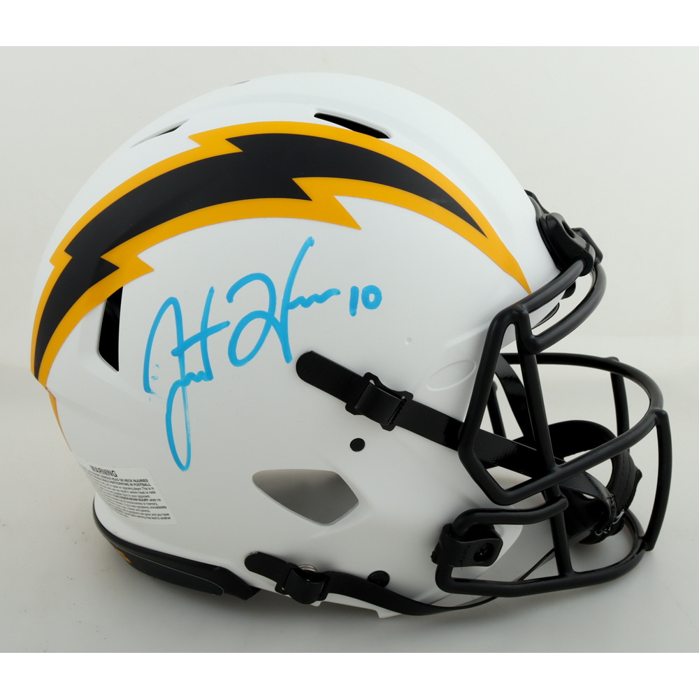 Justin Herbert Signed Chargers Full-Size Authentic On-Field Lunar ...