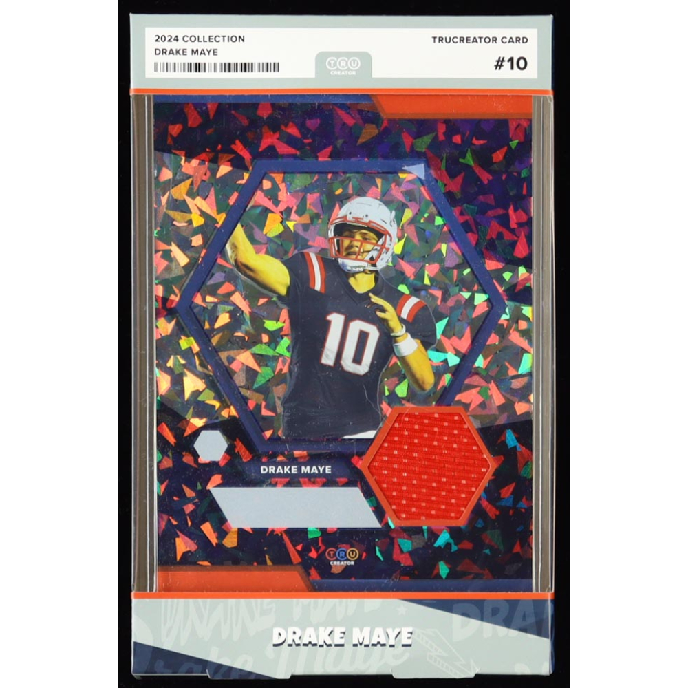 Drake Maye 2024 TruSport Jumbo Trucreator Card #10 #JC-DM Rookie Card ...