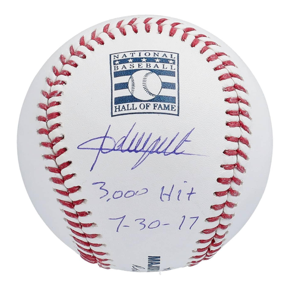 Adrian Beltre Signed OML Hall Of Fame Logo Baseball Inscribed "3,000 ...