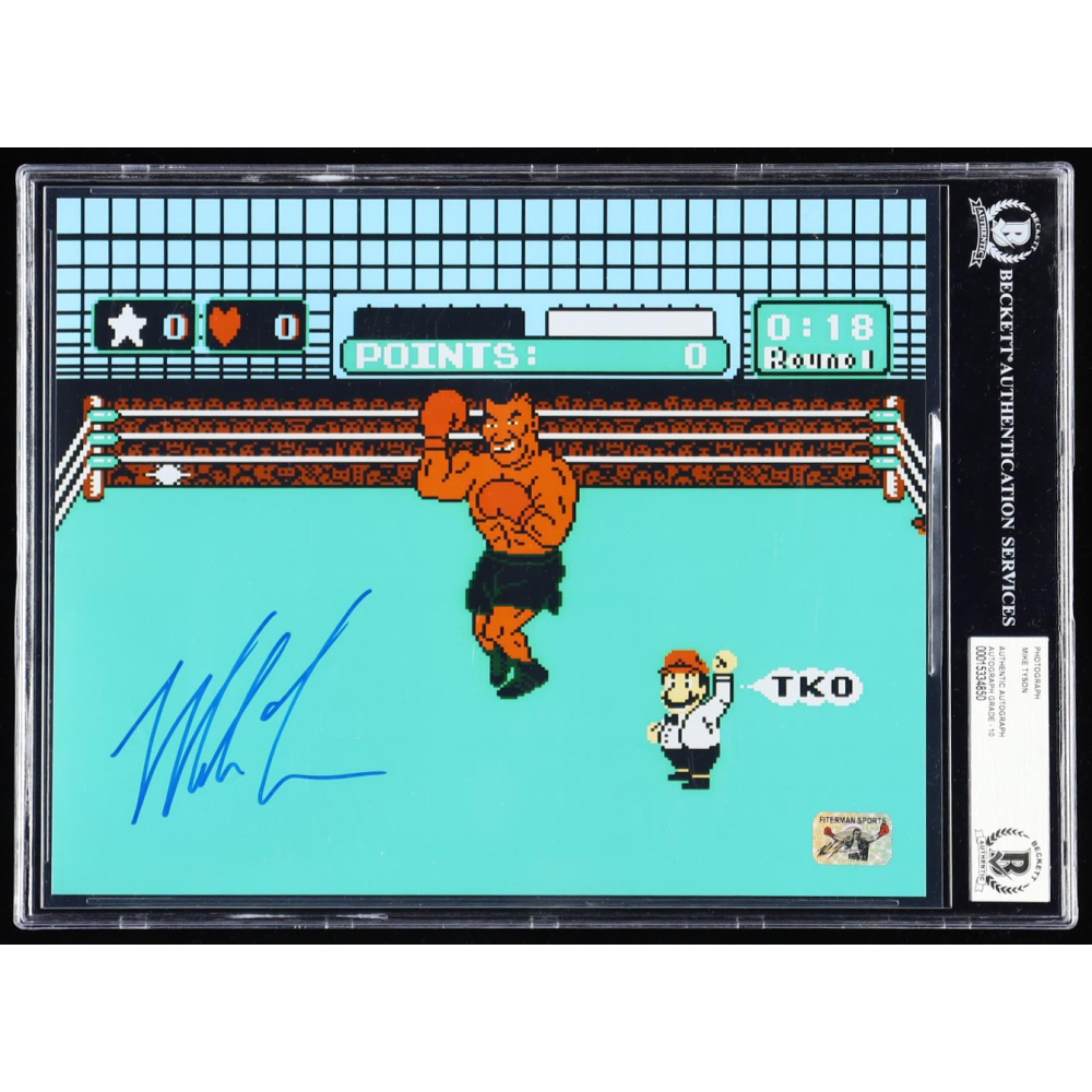 Mike Tyson Signed "Punch-Out!!" 8x10 Photo (BGS | Autograph Graded 10 ...