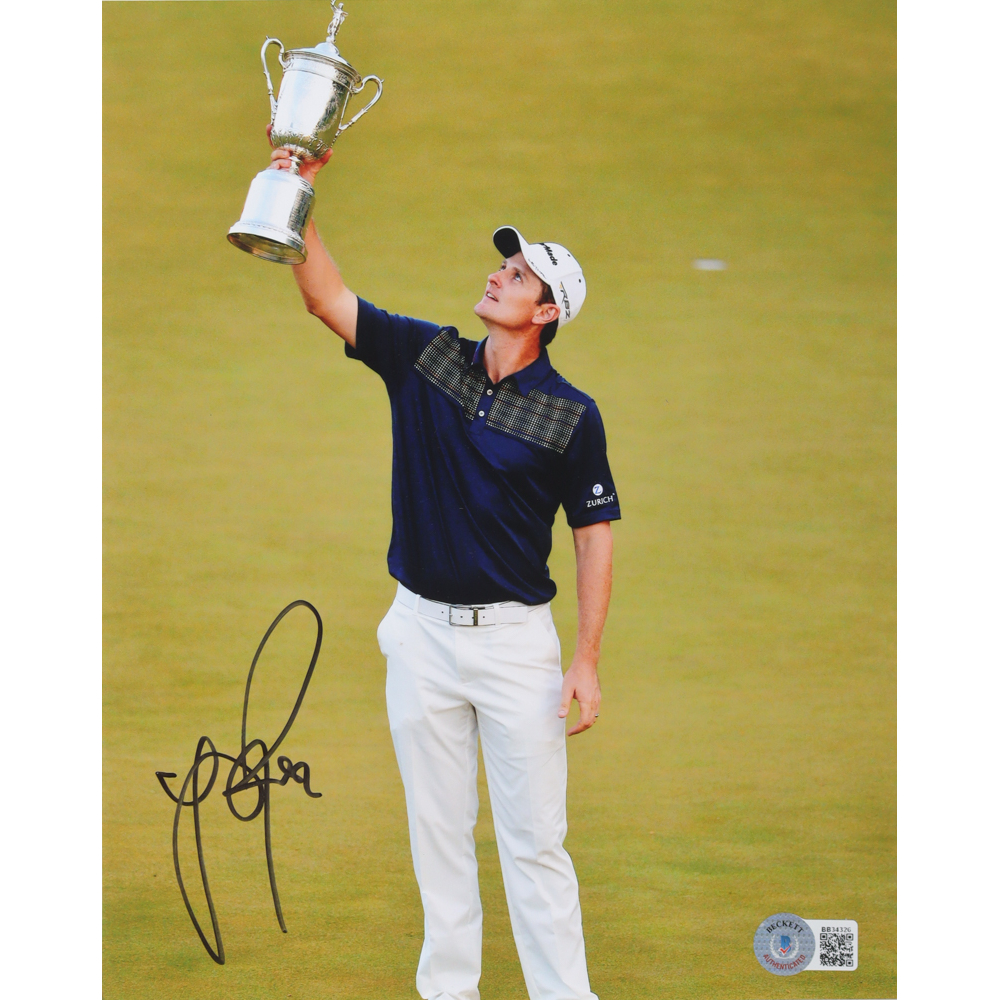 Justin Rose Signed 8x10 Photo (Beckett) | Pristine Auction