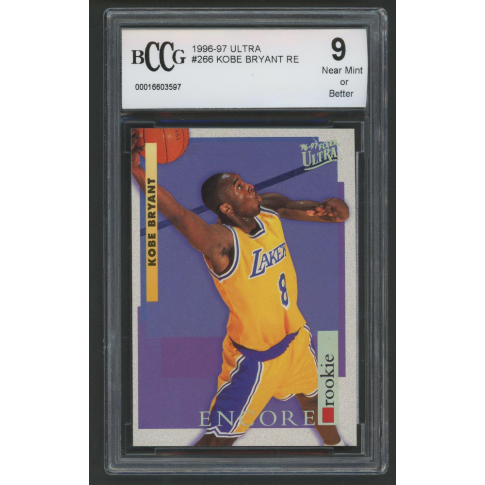 Kobe Bryant 1996-97 Ultra #266 Rookie Encore RC (BCCG 9) | Pristine Auction