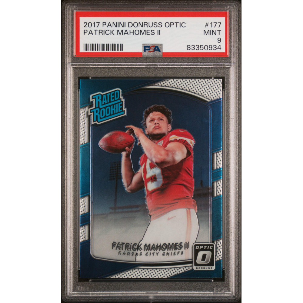 Patrick Mahomes II 2017 Donruss Optic #177 RR RC (PSA 9) | Pristine Auction