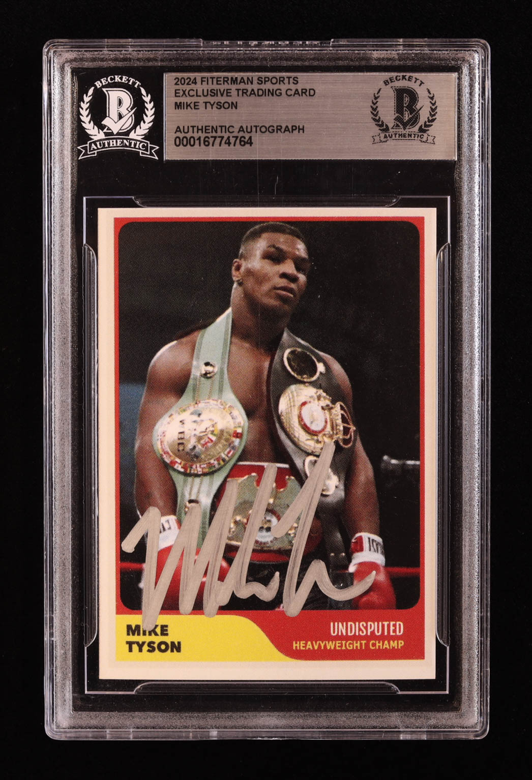 Mike Tyson Signed Custom Trading Card (BGS) | Pristine Auction