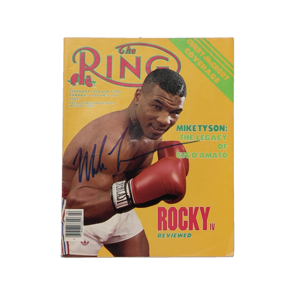 Mike Tyson Signed "The Ring" Magazine Cover Debut Issue (JSA & Tyson ...
