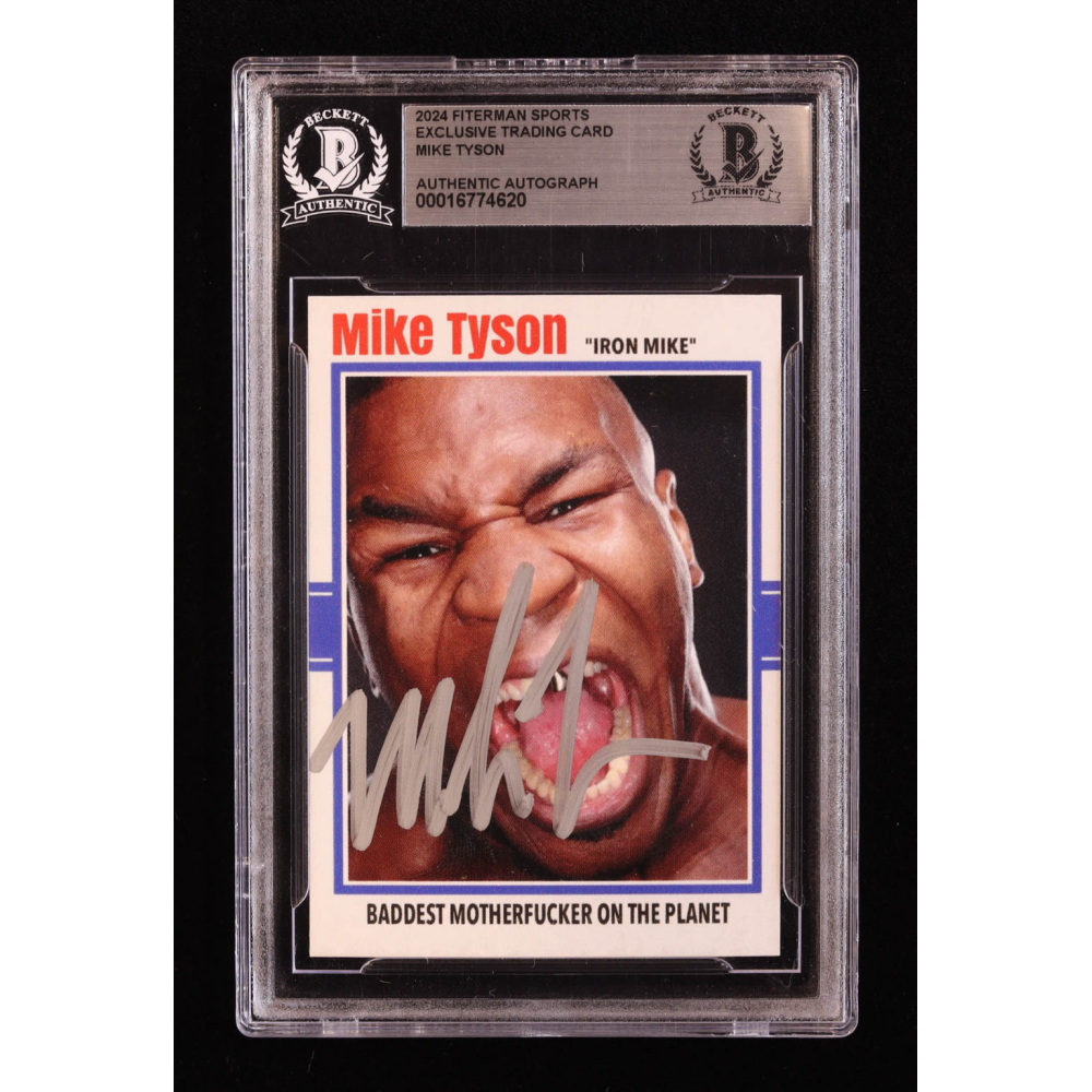 Mike Tyson Signed Custom Trading Card (BGS) | Pristine Auction