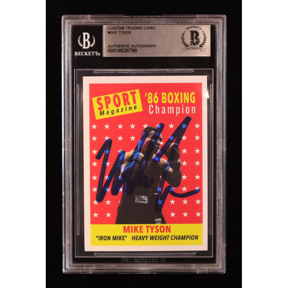 Mike Tyson Signed Custom Trading Card (BGS) | Pristine Auction