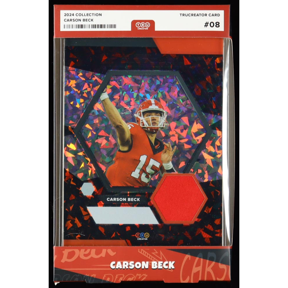 Carson Beck 2024 TruSport Jumbo Trucreator Card #08 #JC-CB Rookie Card | Pristine Auction