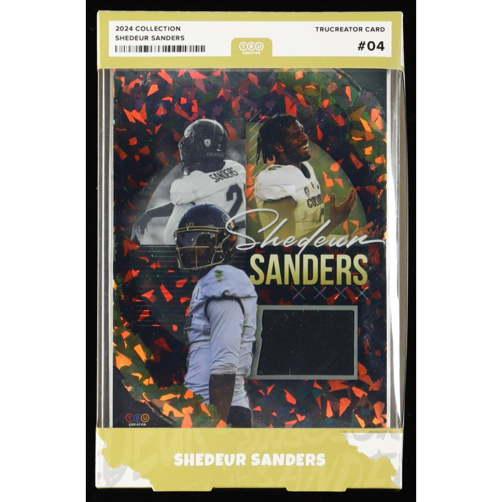 Shedeur Sanders 2024 TruSport Jumbo Trucreator Card #04 #JC-SS Rookie ...