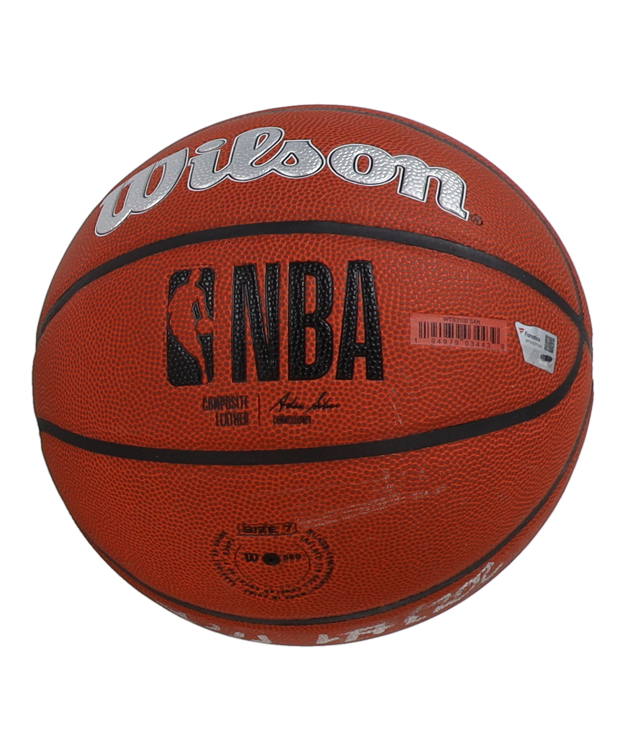 Victor Wembanyama Signed Spurs Logo NBA Basketball Inscribed "2023 #1 ...