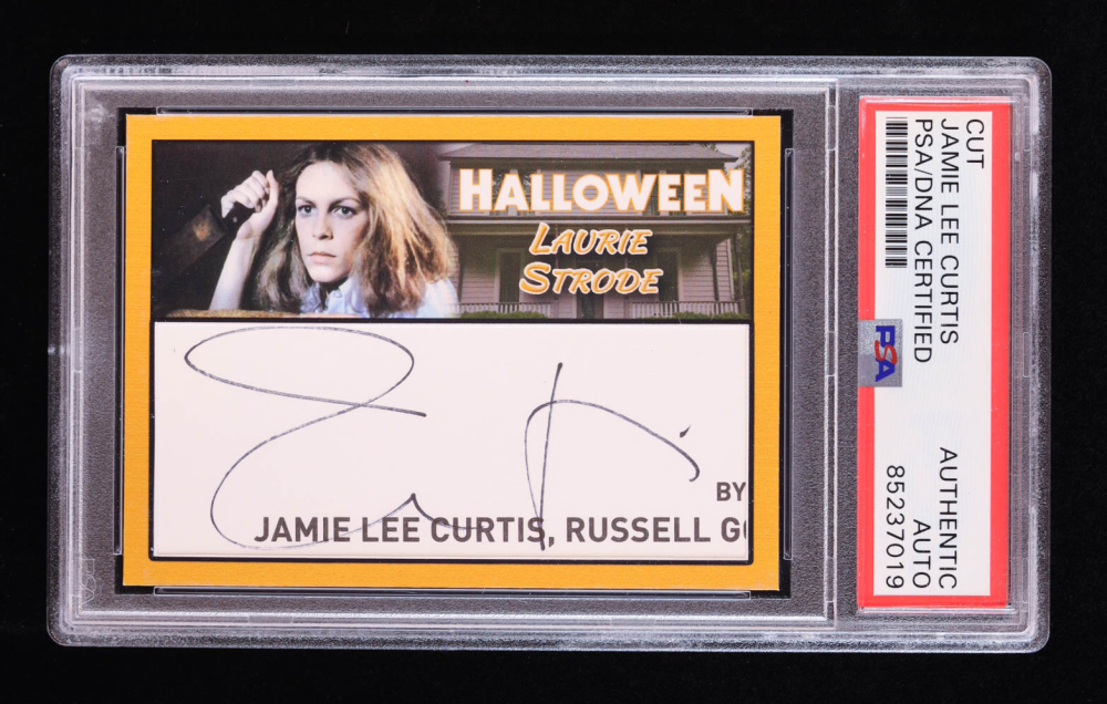 Jamie Lee Curtis "Halloween" Custom Signature Cut Autograph Trading ...