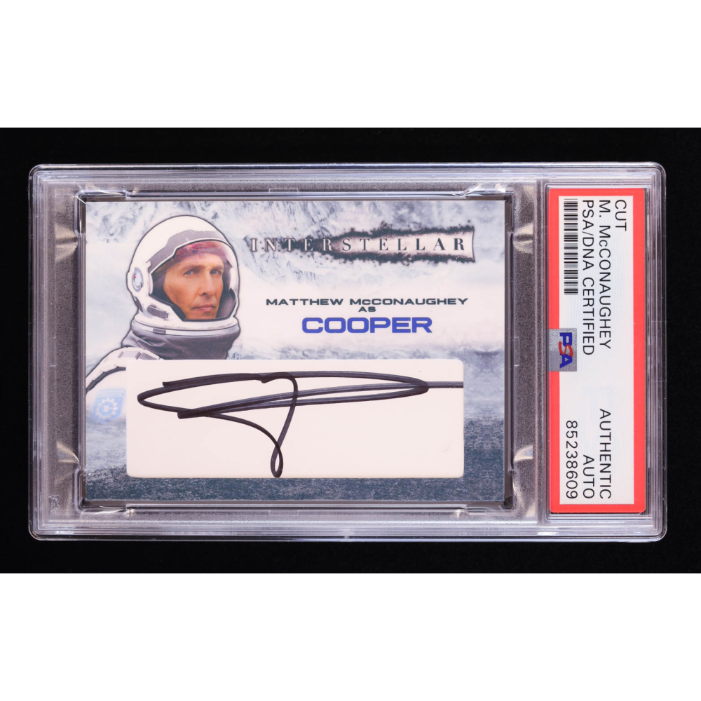 Matthew McConaughey "Interstellar" Custom Signature Cut Autograph ...