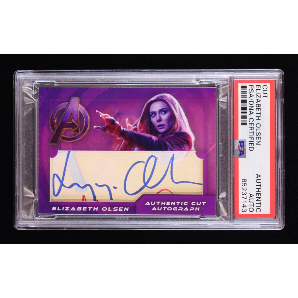 Elizabeth Olsen "The Avengers" Custom Signature Cut Autograph Trading ...
