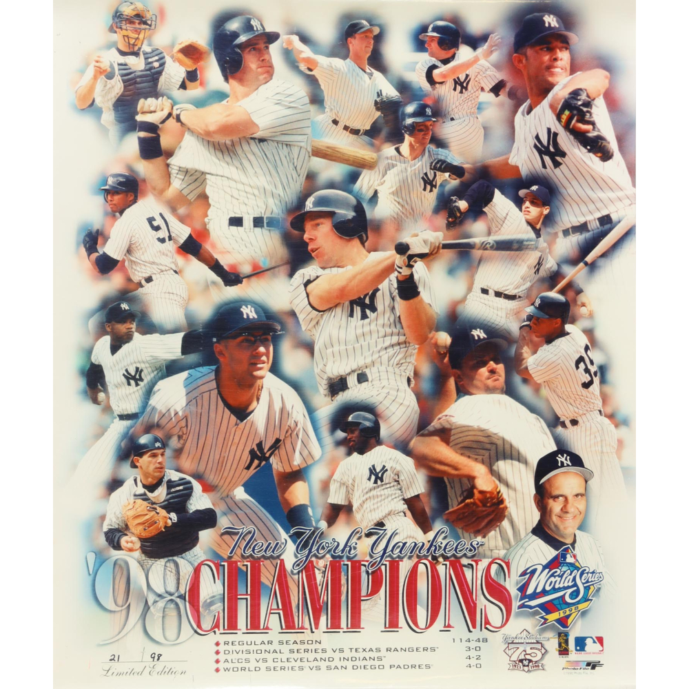1998 Yankees LE World Series Champions 20x24 Photo | Pristine Auction