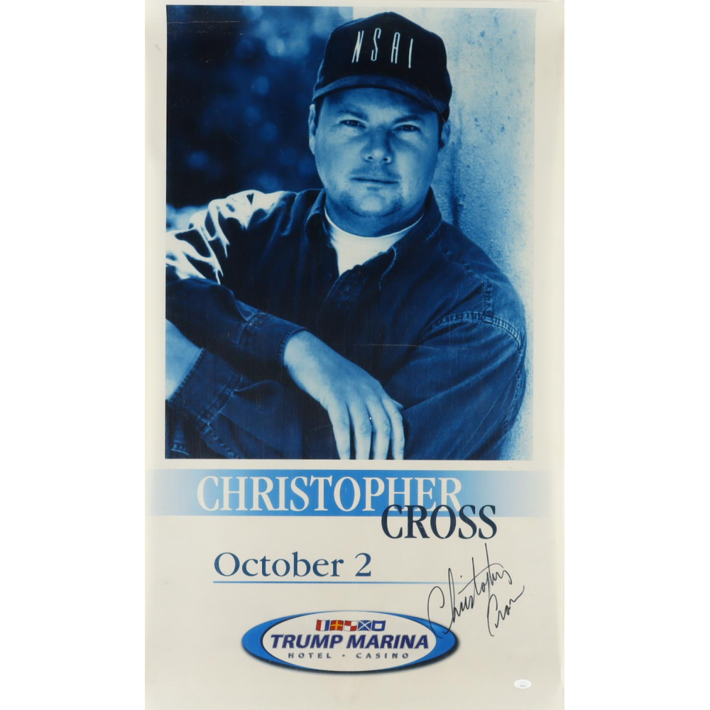 Christopher Cross Signed 23.75x40 Semi-Transparent Concert Poster (JSA ...