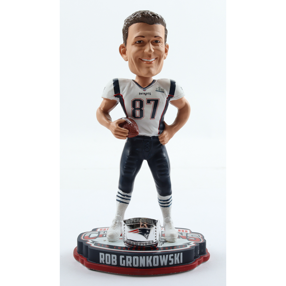Rob Gronkowski Patriots Super Bowl LIII Champions Bobblehead | Pristine ...