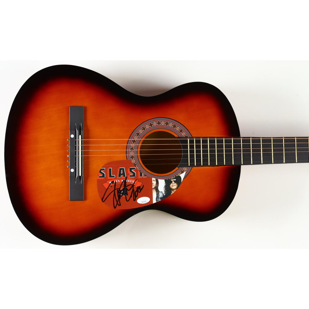 Slash Signed 38" Acoustic Guitar Inscribed "2022" (JSA) | Pristine Auction