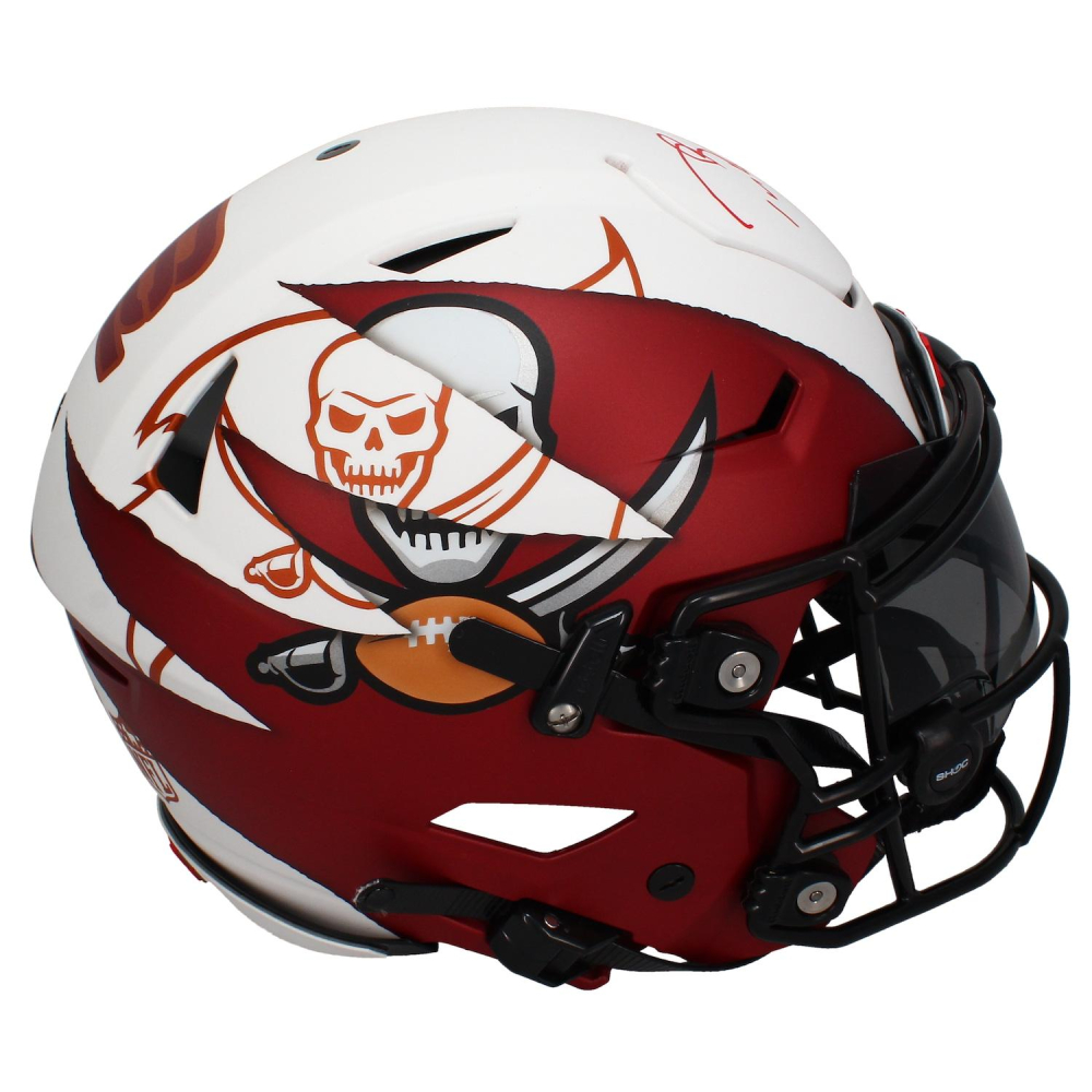 Tom Brady Signed Buccaneers Full-Size Authentic On-Field Custom Ripped ...