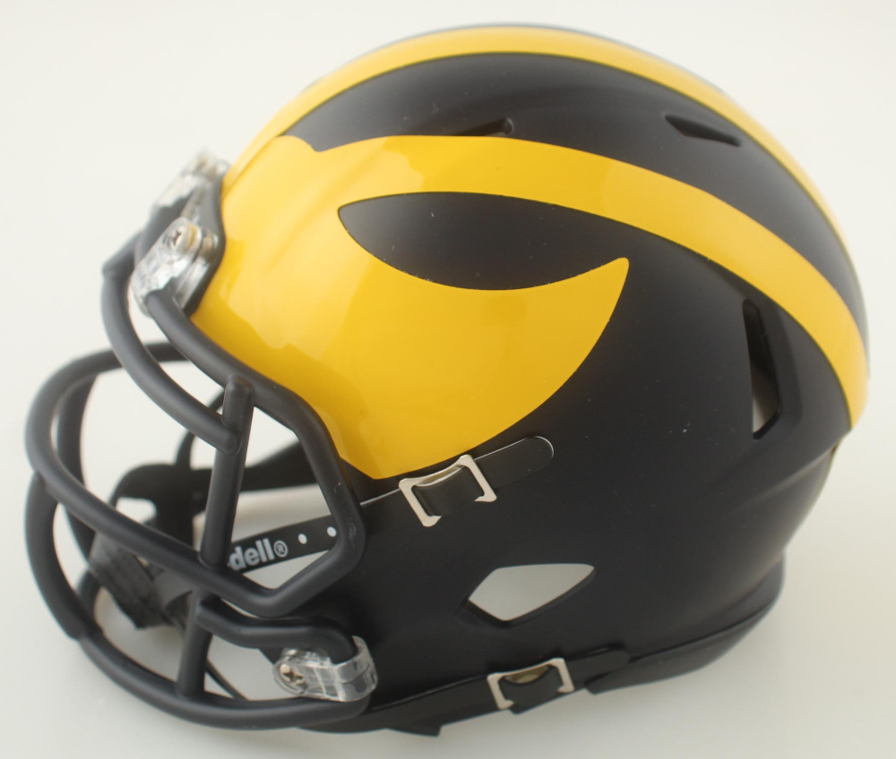 Trey McKenney Roman Wilson Signed Michigan Wolverines Speed Mini Helmet ...