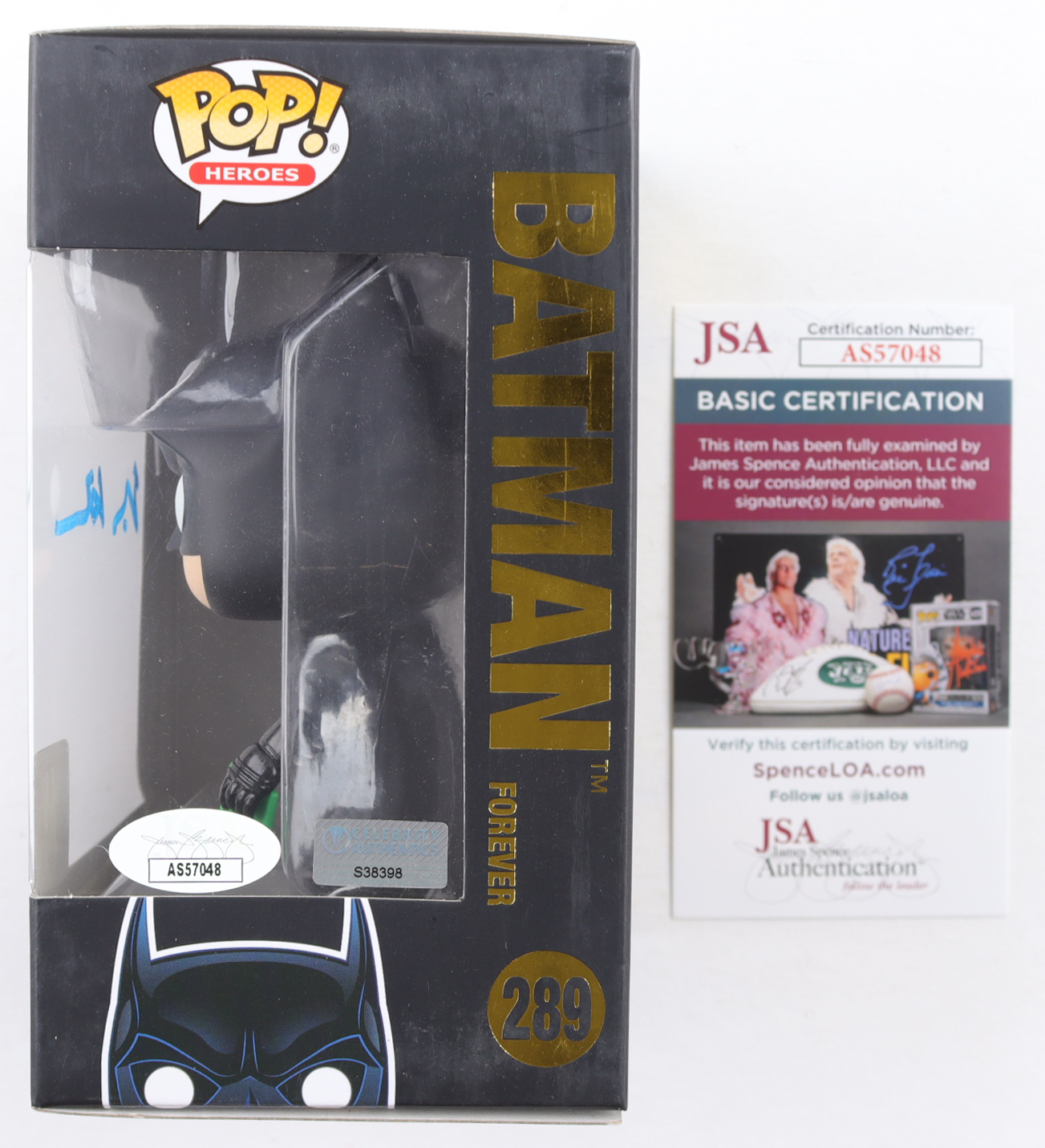 Val Kilmer Signed "Batman" #289 Batman Forever Funko Pop! Vinyl Figure ...