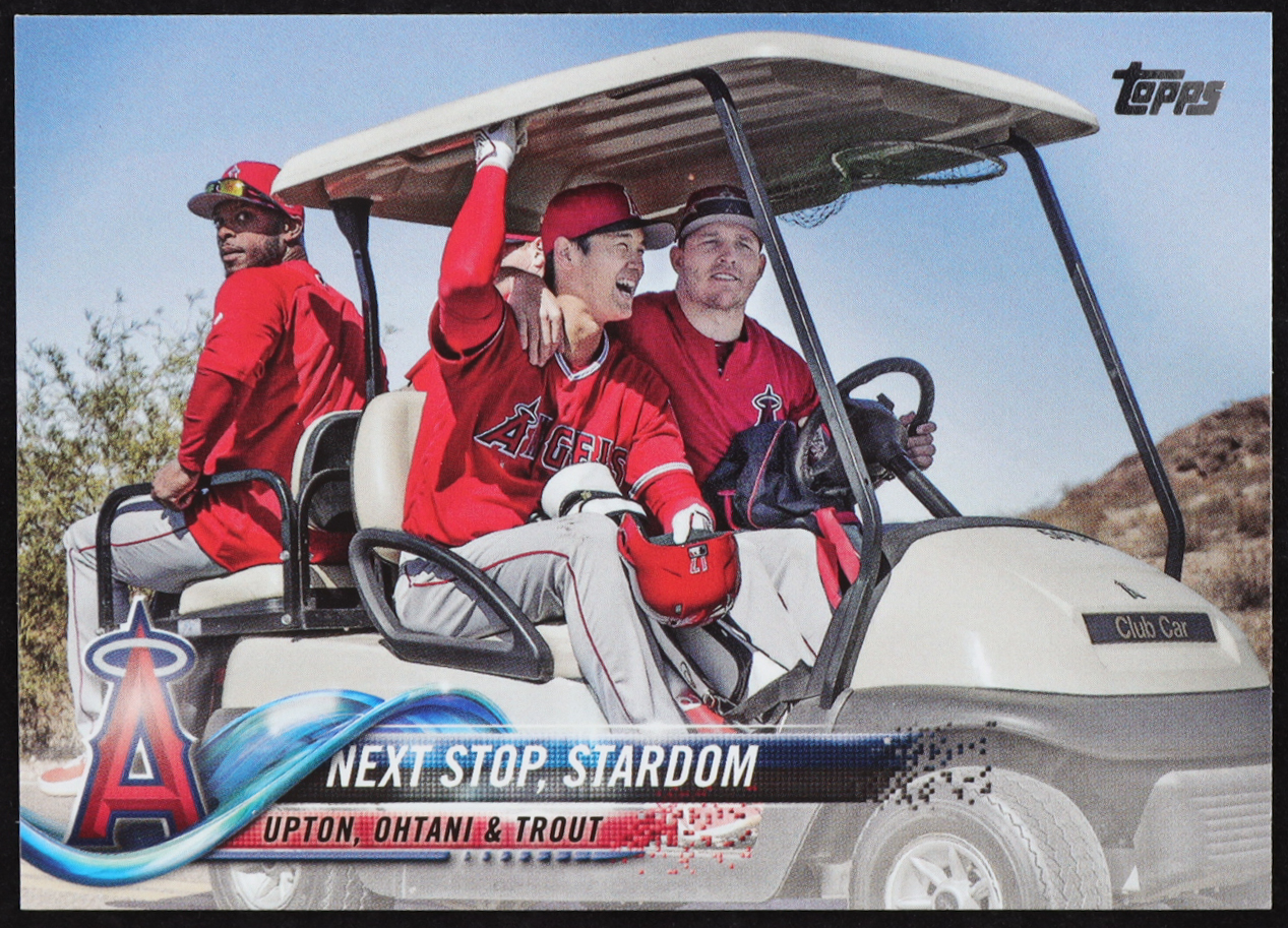 Justin Upton / Shohei Ohtani / Mike Trout 2018 Topps Update #US158 Next ...