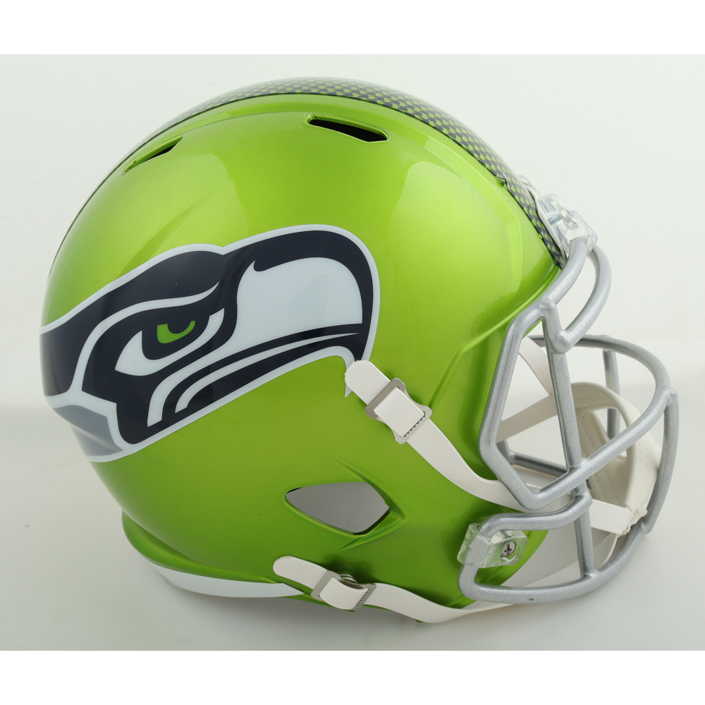 Seattle Seahawks Team Full-Size Flash Alternate Speed Helmet | Pristine ...
