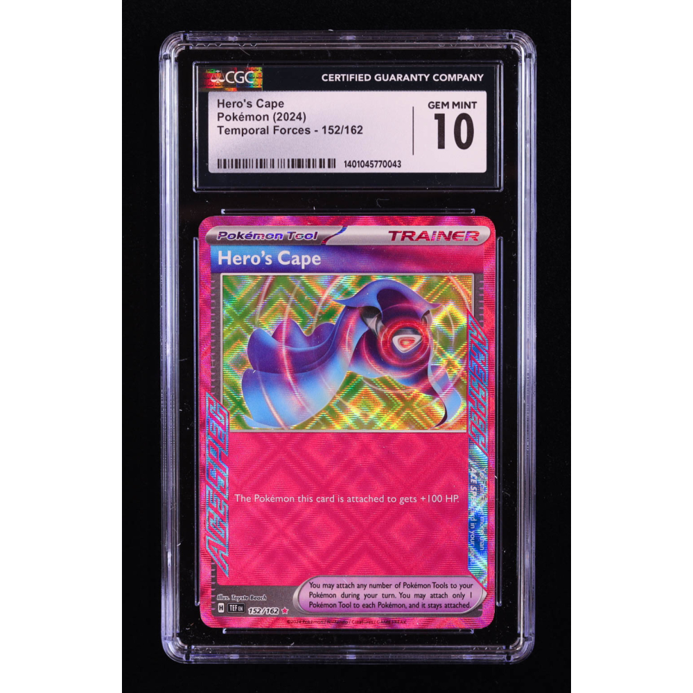 Hero's Cape 2024 Pokemon Scarlet and Violet Temporal Forces #152 ACE ...