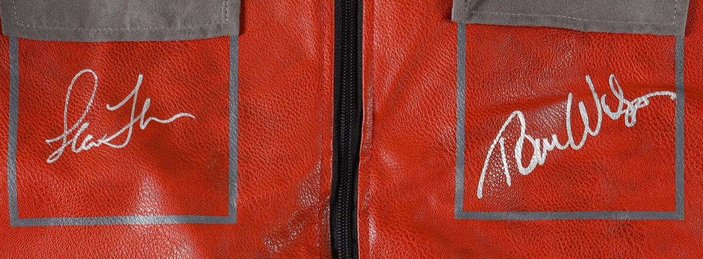 "Back To The Future" Jacket Signed By (4) with Michael J. Fox ...