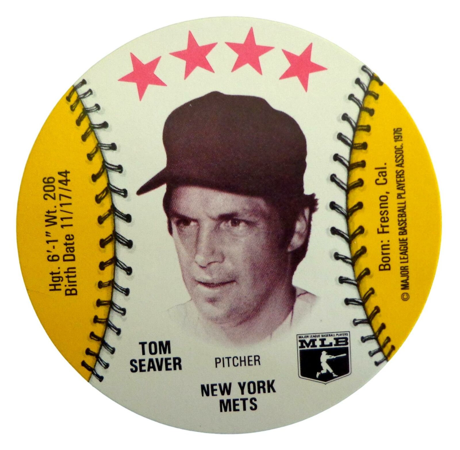 Tom Seaver Set of (10) 1976 Isaly Sweet William Card Discs | Pristine ...