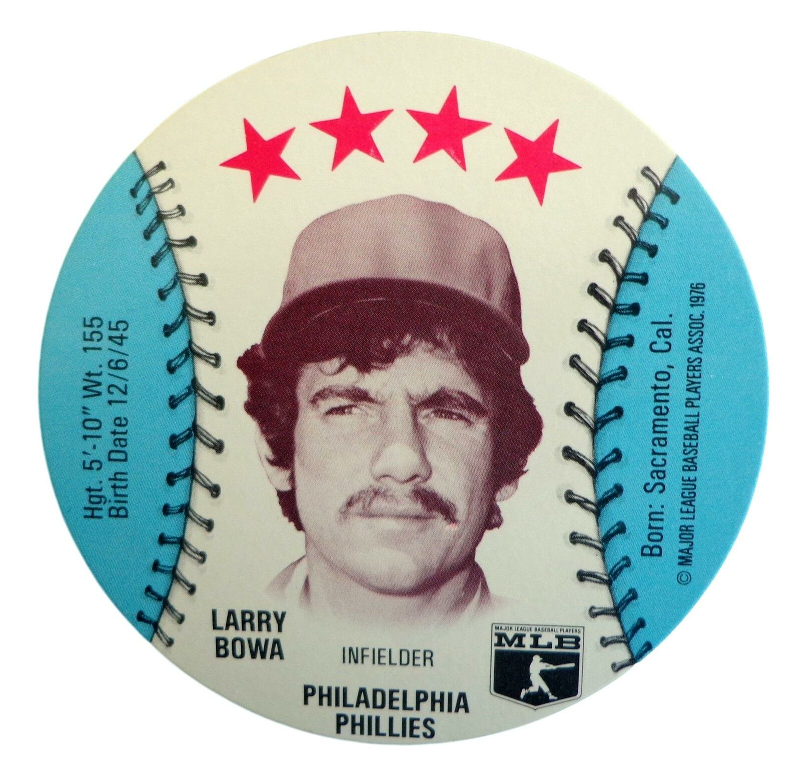 Larry Bowa Set of (22) 1976 Isaly Sweet William Card Discs | Pristine ...