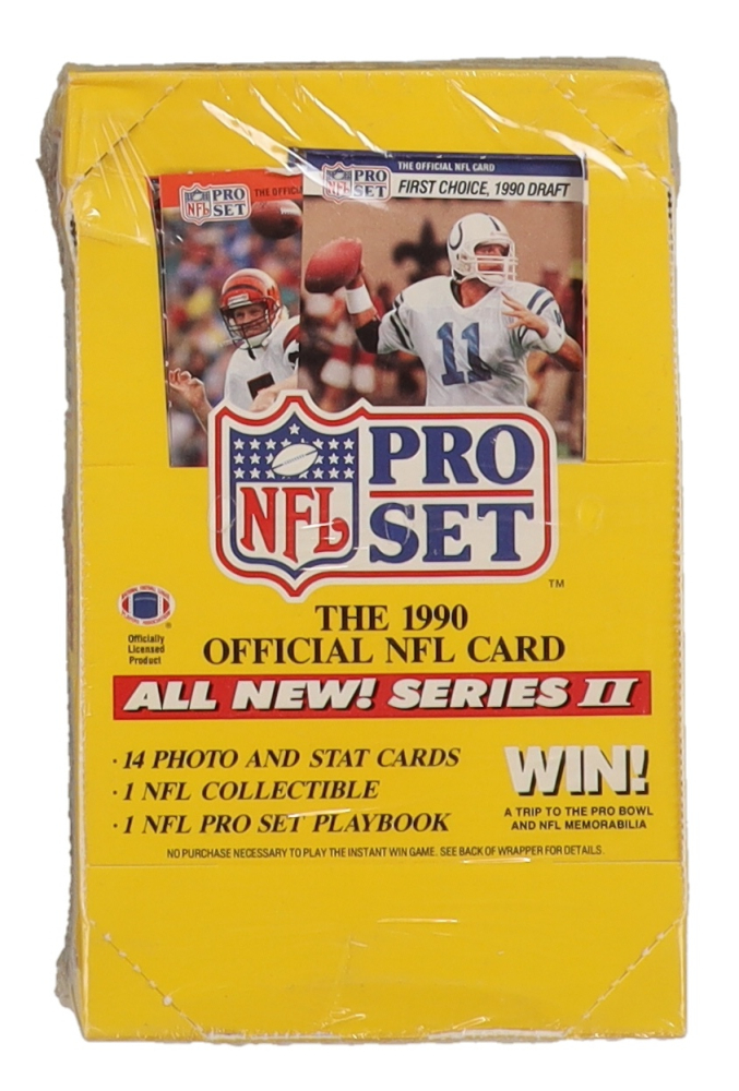 1990 NFL Pro Set Series 2 Football Wax Box of (36) Packs | Pristine Auction