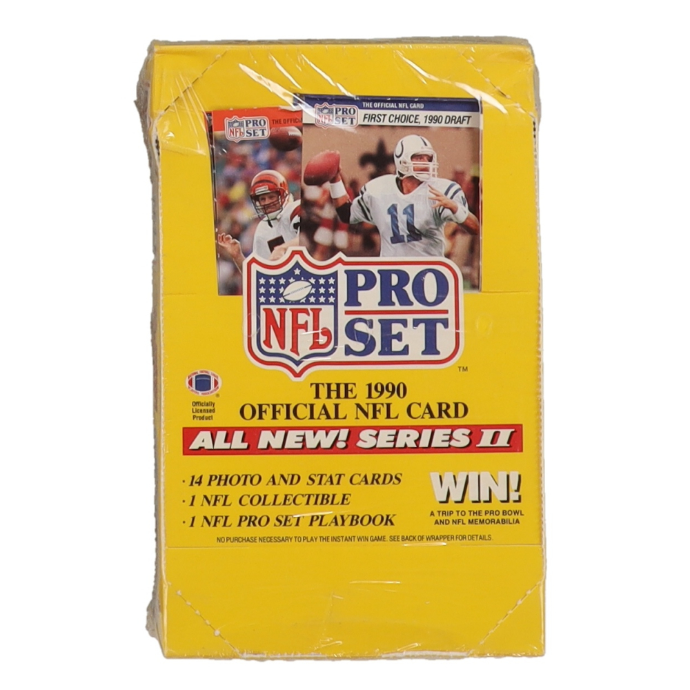 1990 NFL Pro Set Series 2 Football Wax Box of (36) Packs | Pristine Auction