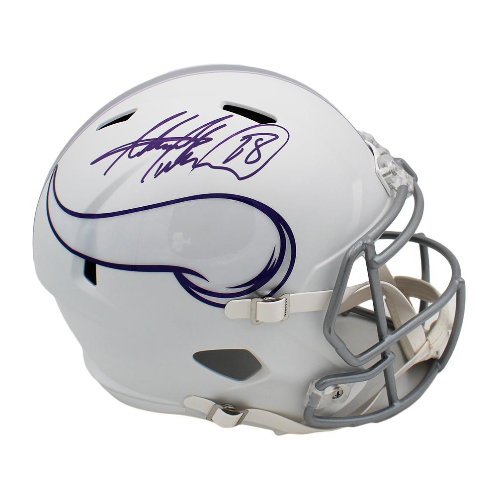 Adrian Peterson Signed Vikings Full-Size Alternate Speed Helmet (Radtke ...