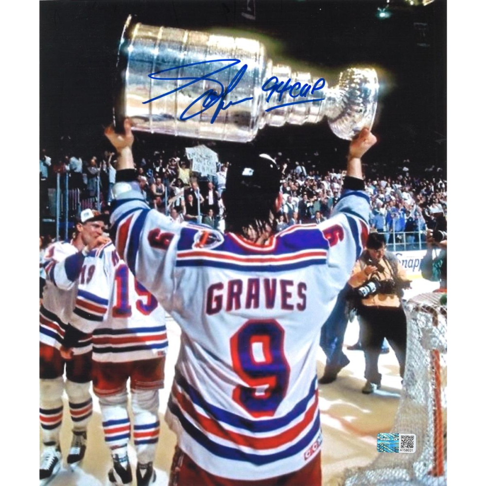 Adam Graves Signed Rangers 8x10 Photo Inscribed "94 Cup" (SteinerCX ...