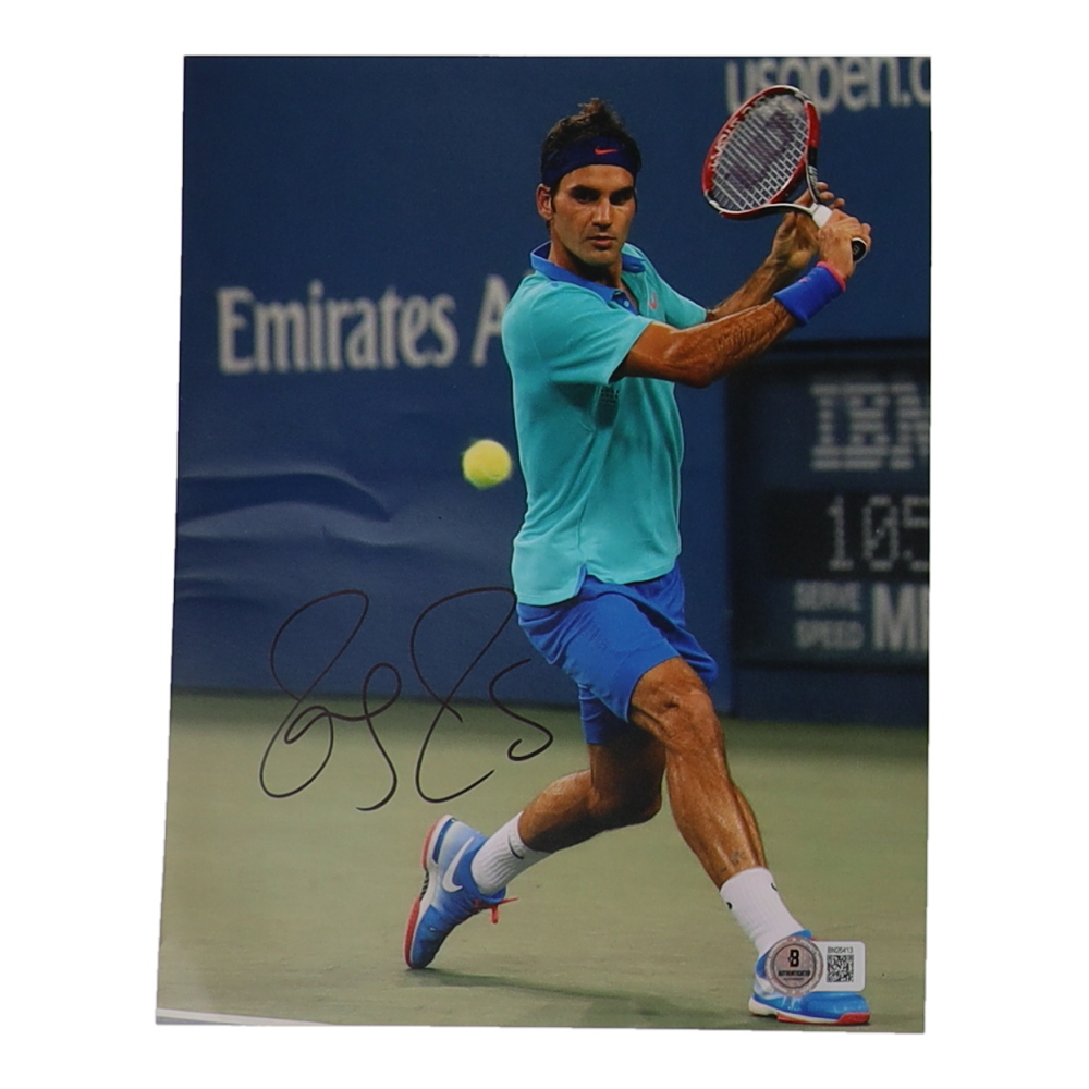Roger Federer Signed 8x10 Photo (Beckett) | Pristine Auction