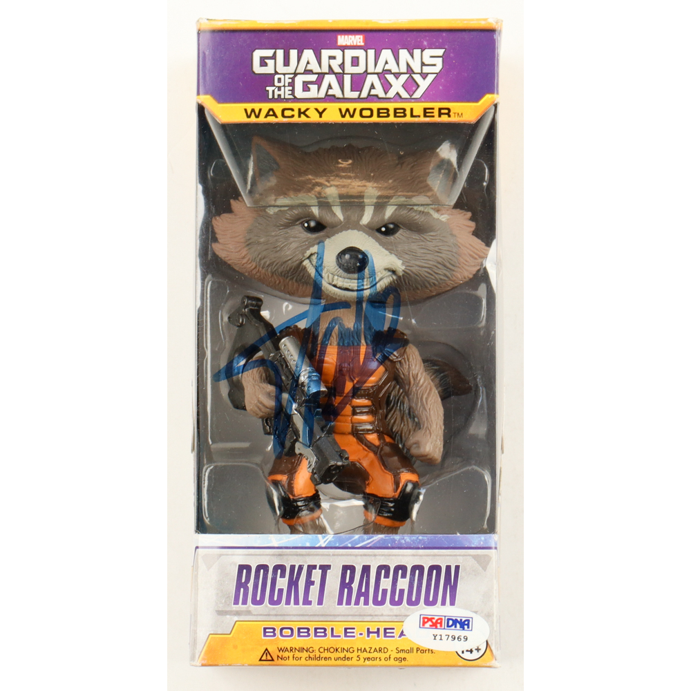 Stan Lee Signed Marvel "Guardians of the Galaxy" Rocket Raccoon Bobble ...